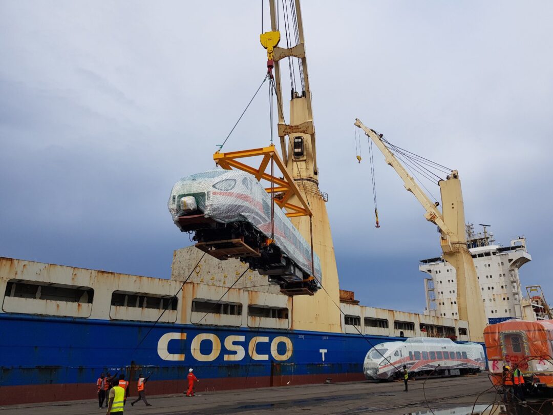 THE FIRST MODERN EMU TRAINS ARRIVE IN THE COUNTRY - Tanzania